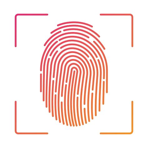 Premium Vector Fingerprint Icons Personal Id Identity Press Finger Scan For Safety Unique