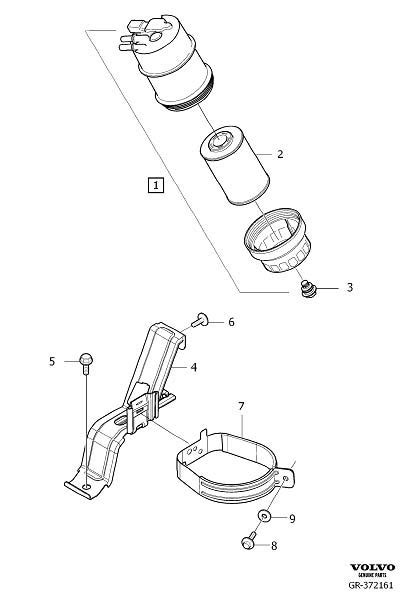 32242188 - Fuel-filter-insert-fuel-filter-with-mounting-parts Fuel ...