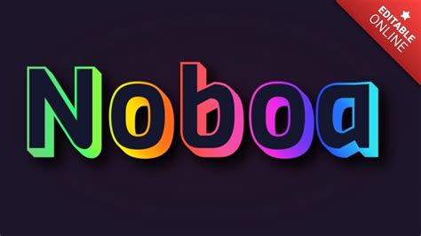 Noboa Generador De Efectos De Estilo De Texto