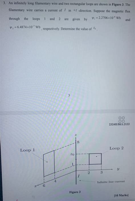 solved an infinitely long filamentary wire and two