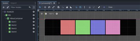 【godot4】boxcontainerの子にマージンを設定する ネコニウム研究所