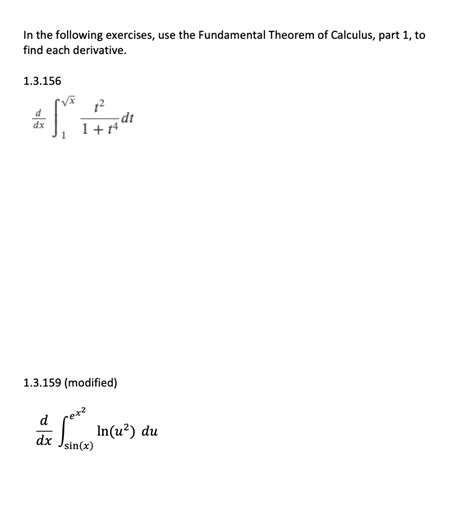 Solved In The Following Exercises Use The Fundamental
