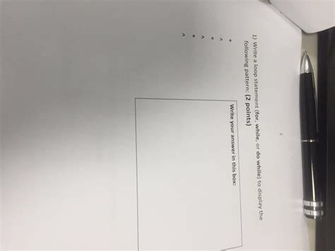 Solved Write A Loop Statement For While Or Do While To Chegg Com