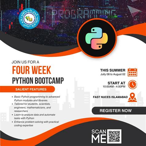 Fastnuces Python Bootcamp Fastnucesisb Fast Nuces Islamabad Campus