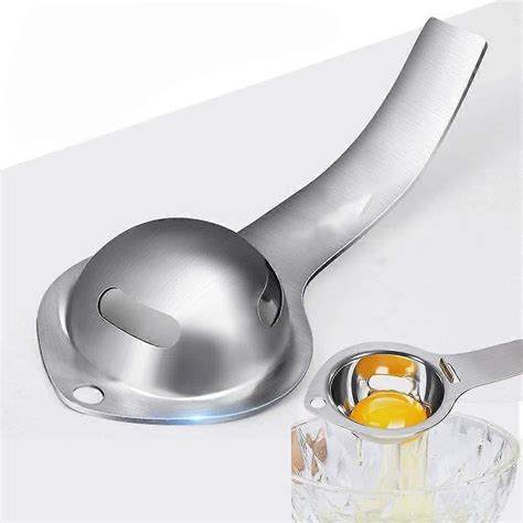 304 Stainless Steel Egg Separator Long Handle Egg Strainer Fruugo Uk