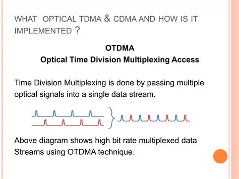 optical cdma and tdma pptx