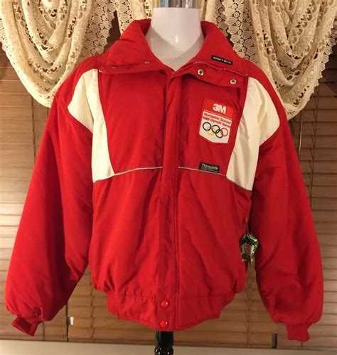 Mens Very Rare Vintage Sunice 1988 Olympics Jacket L Large Red