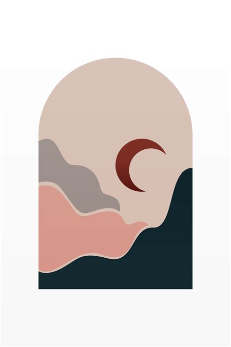 Boho Background Illustration Abstract Landscape Background 35534028 Vector Art At Vecteezy