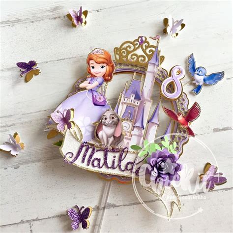 Sofia The First Cake Topper Princess Sofia Cake Topper Etsy Sofia The First Cake Sofia The