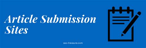 article submission sites seo treasure