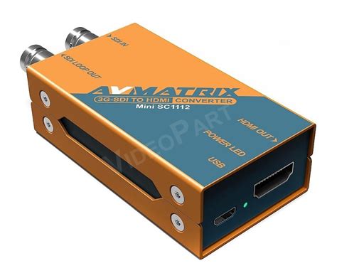 AVMATRIX AVMATRIX-SC1112 AVMATRIX MINI SC1112 3G-SDI TO HDMI BROADCAST ...