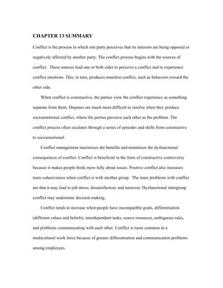 Chapter 13 Summary PDF