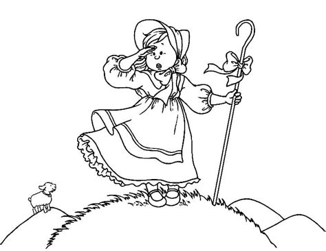 Free Little Bo Peep Coloring Page Download Print Or Color Online For