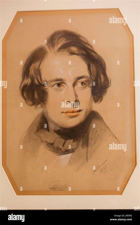 England London Charles Dickens Museum Portrait Of Charles Dickens By