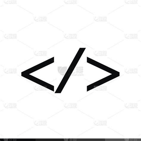 语言html图标，编程代码图标插图设计