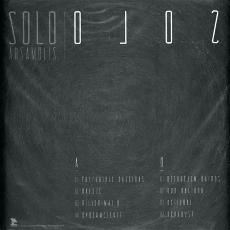 Solo Ansamblis Olos Black Vinyl Lp Lpmanija Lt 🎶🎶