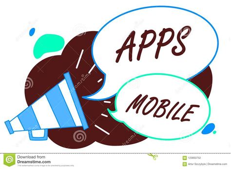Word Writing Text Apps Mobile Business Concept For Computer Program