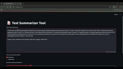 Text Summarizer Web App Python Nltk Transformers Streamlit Youtube