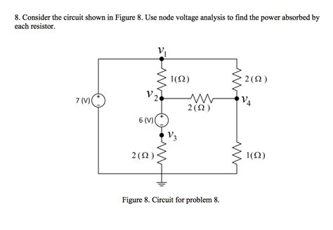 Solved Consider The Circuit Shown In Figure 8 Use Node