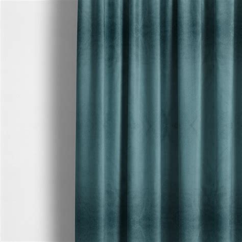 Madrid Soft Plain Shimmer Velvet Arctic Blue Upholstery Fabric Ctr 2397