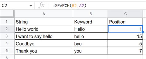 How To Use The SEARCH Function In Google Sheets Sheets For Marketers
