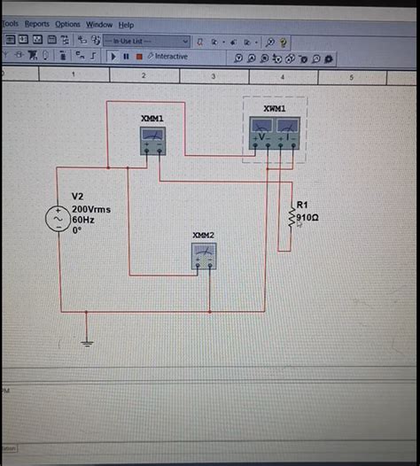 Solved Using The Ni Multisim Design The Given Circuit Drawn