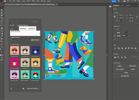 Adobe Illustrator How To Use Generative Recolor Feature