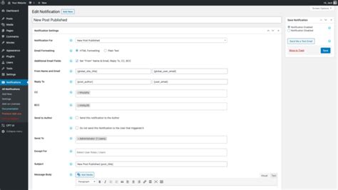 edit your wordpress emails better notifications for wp