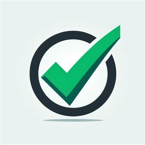 Premium Photo Vector Check Mark With Circle Calligraphy