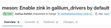 mesa looks at making the zink driver build by default phoronix