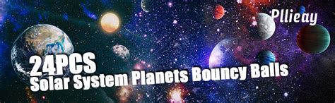 Pllieay 24pcs Space Solar System Eight Planets Themed