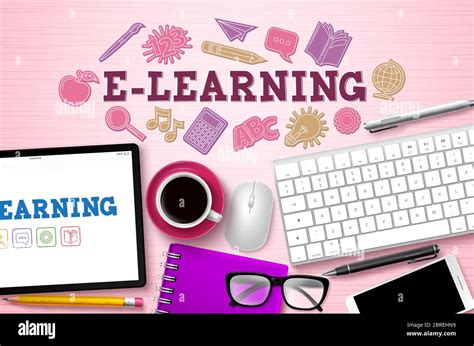Elearning Background Stock Vector Images Alamy