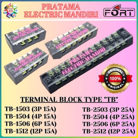 Jual Terminal Block Blok Tb 1512 Tb 1512 12 Pole 15a Jakarta Barat Pratama Electric Mandiri