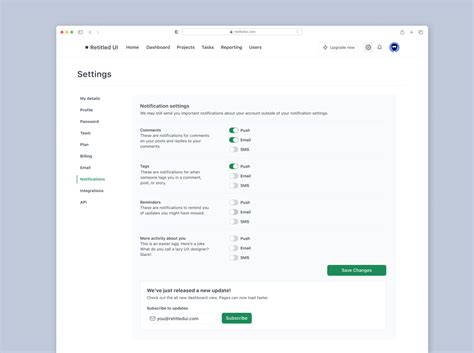 Notifications Settings Retitled Ui Redesign By Precious Ikpen On Dribbble