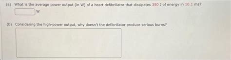 solved a what is the average power output in w of a