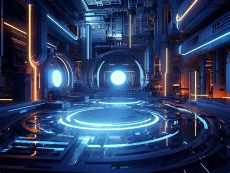 Premium Ai Image 3d Technology Background Wallpaper