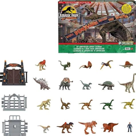 Quality Mattel Jurassic World Jurassic Park Mini Dinosaur Toy Set Fence