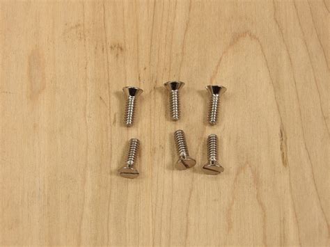 Foot Starter Housing Screw Kit Set Of 6 Nickle Plated