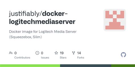 github justifiably docker logitechmediaserver docker image for