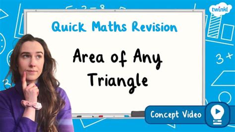 👉 Area Of Any Triangle Ks2 Maths Concept Video Twinkl