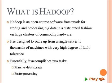 What Is Hadoop Hadoop Is An Opensource Software