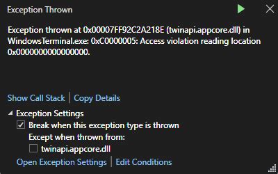 Additional Instances Of WT Crash On Exit Issue Microsoft Terminal GitHub