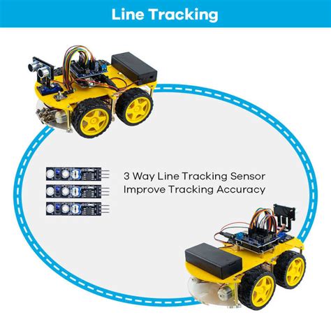 lafvin robot car kit for arduino uno r3 programming project 4wd robotic kit ic shopee philippines