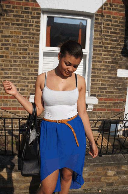 Yolanda G Blue Skirt