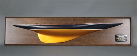 J Class Yacht Endeavour Half Model Lannan Gallery