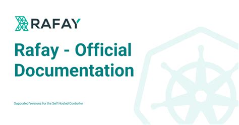 rafay official documentation rafay product documentation