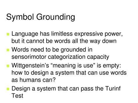 Ppt Symbol Grounding Turing Testing And Robot Talking Powerpoint Presentation Id7024116