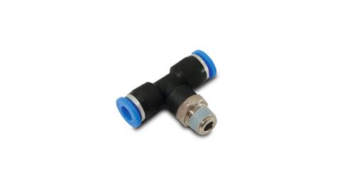 Vibrant Push Lock Vacuum Male Tee Fitting Tube Od 14in Male Thread 1