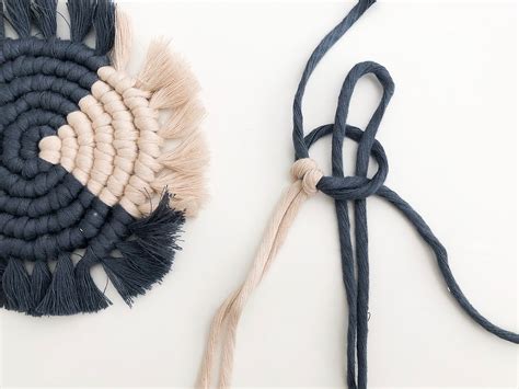 DIY Macrame Coasters Beginners Tutorial Easy Step By Step
