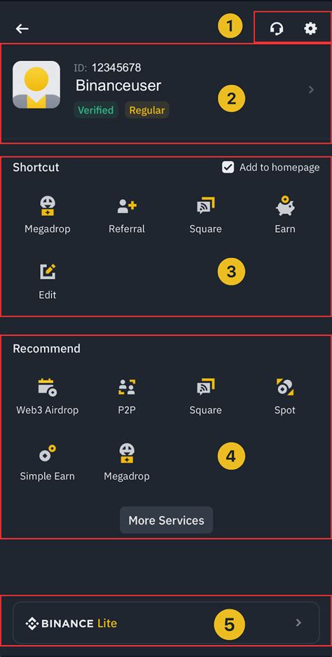 How To Navigate The Binance App Homepage Binance Apphow To Use